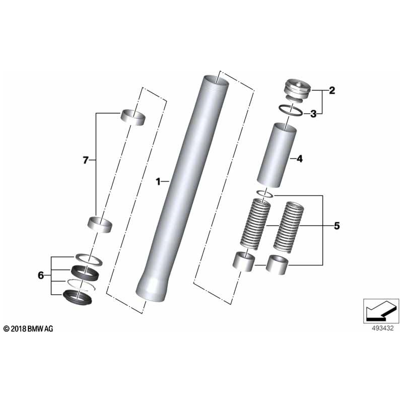 S1000R/RR Front Fork Right Cover - 31428405603 – LIND