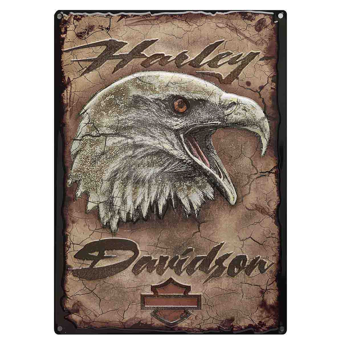 Harley-Davidson® Eagle Card Tin Sign – LIND