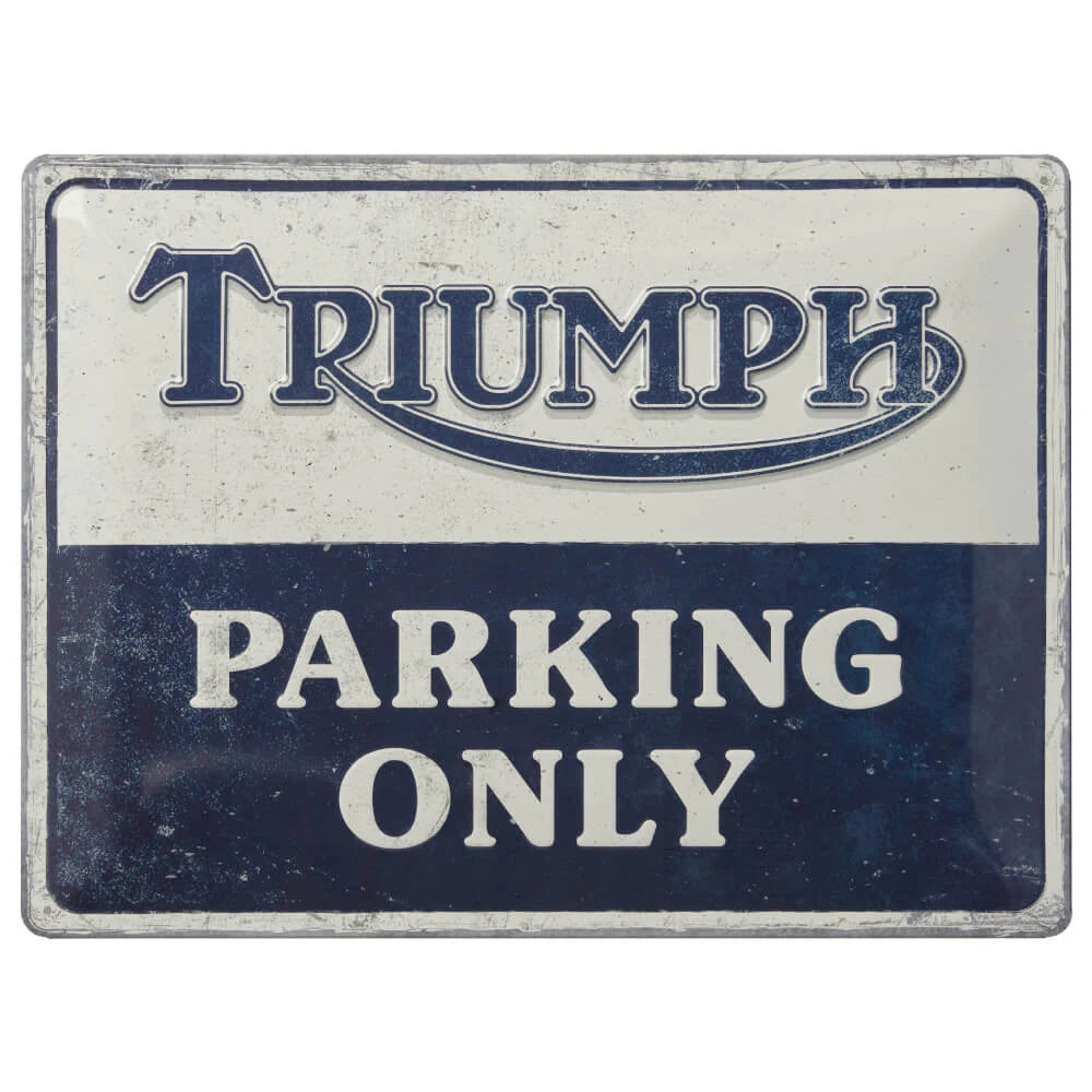 Triumph Parking Only Sign – LIND