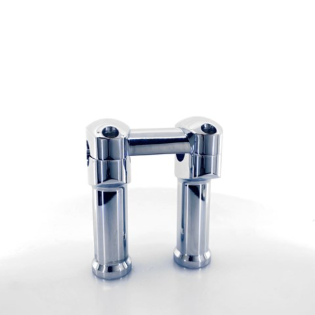 Chrome Fat risers with one-piece top clamp – LIND