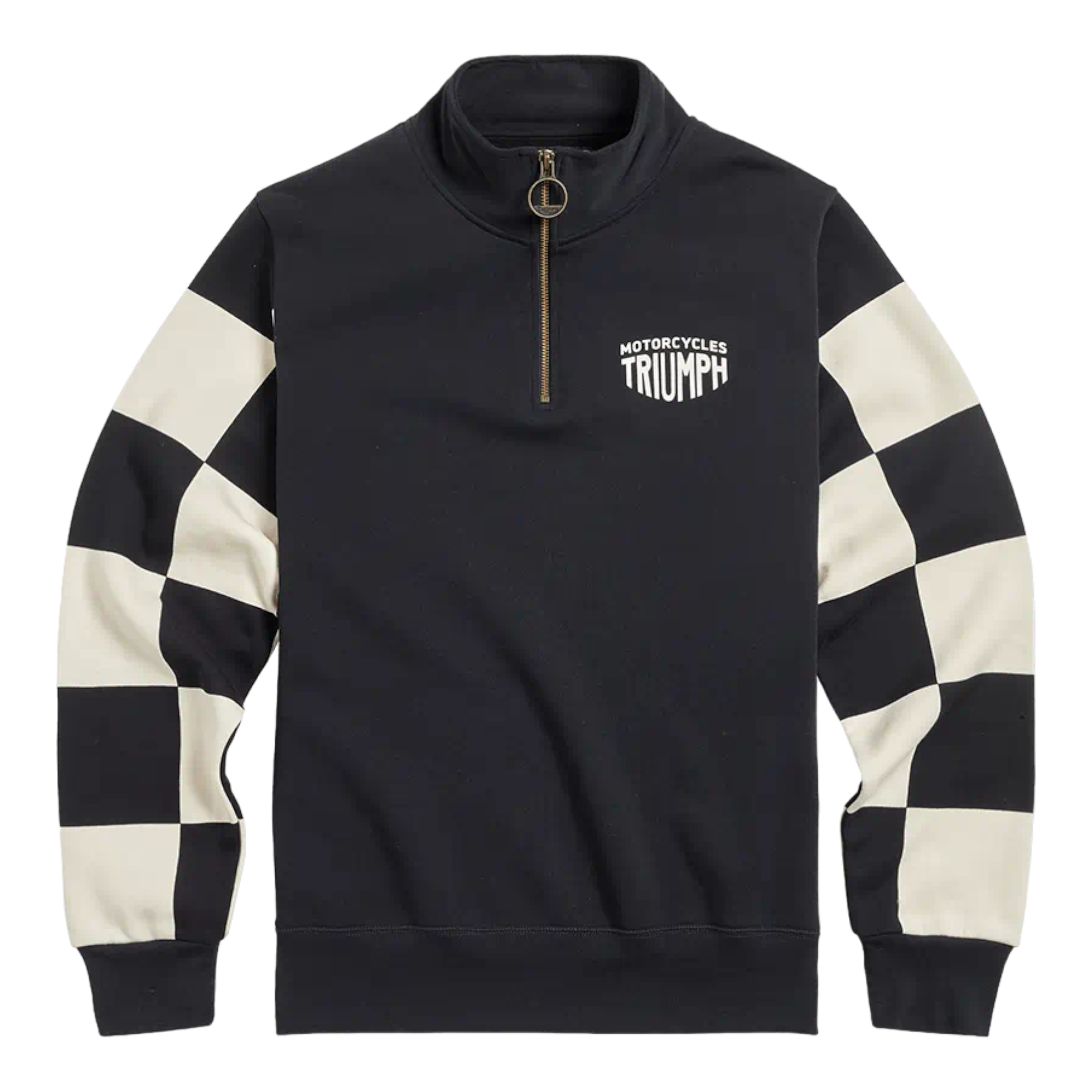 Triumph Prewitt Quarter Zip Sweat - Black/Bone – LIND