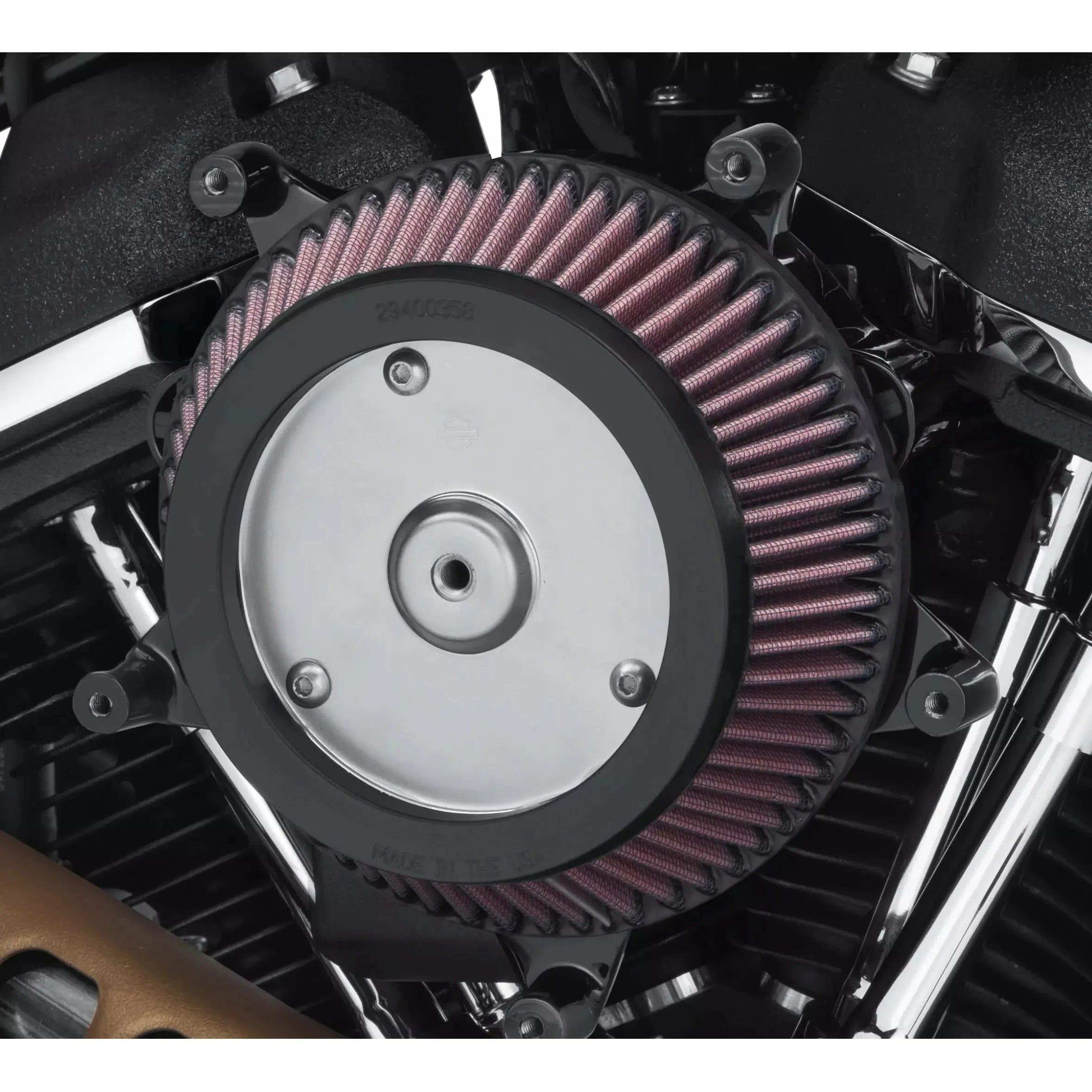 Harley-Davidson® Screamin’ Eagle Round High-Flow Air Cleaner - Perimet ...