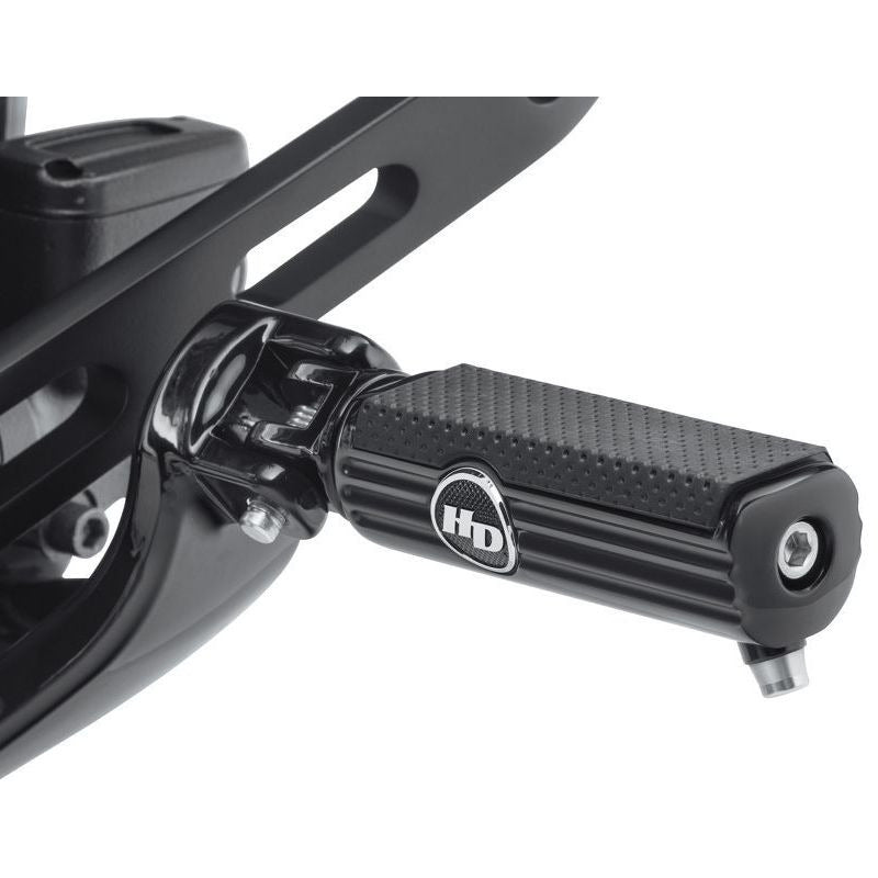 Harley-Davidson® Defiance Rider Footpegs with Removable Wear Peg - Bla ...
