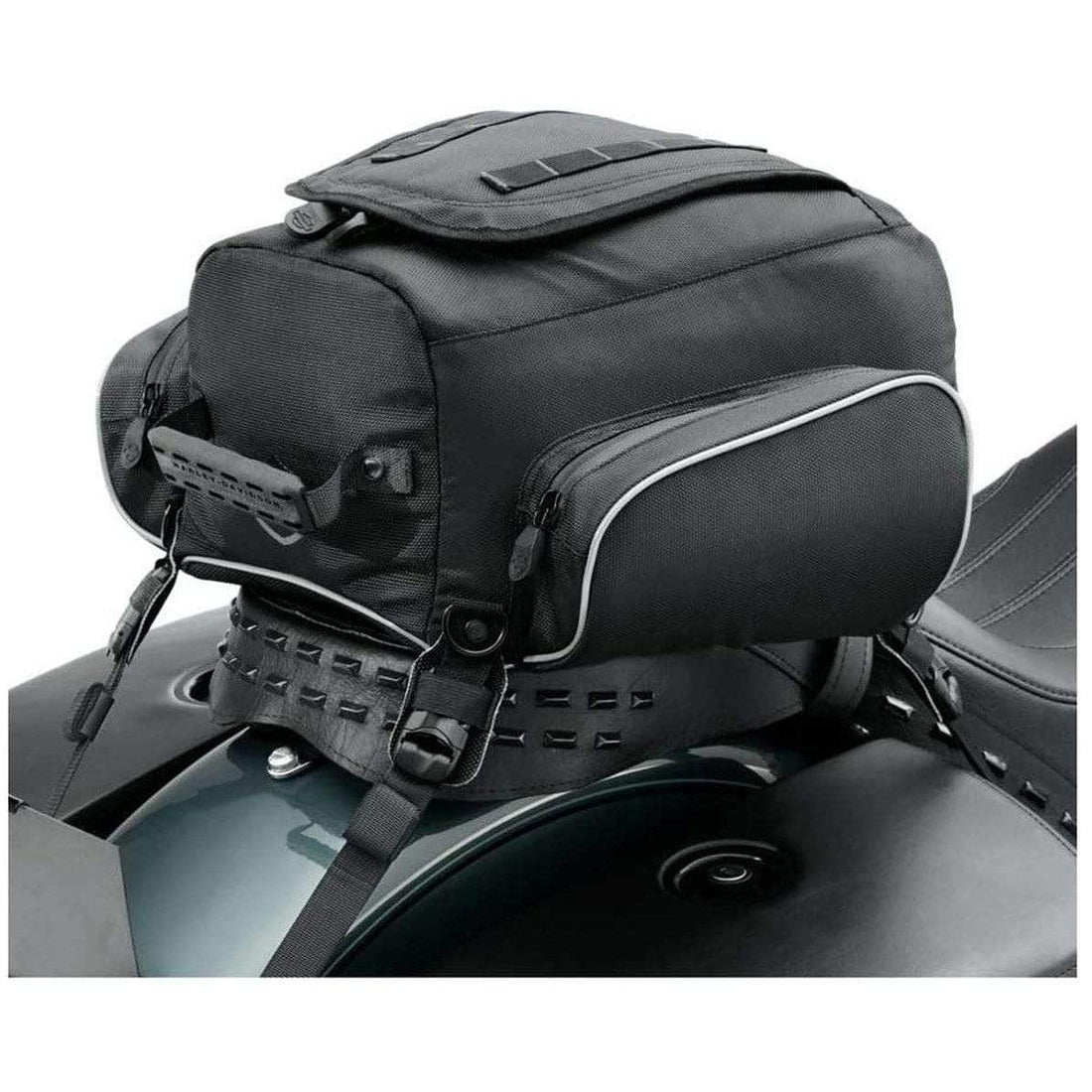 Harley-Davidson® Onyx Premium Luggage Tail Bag, Fits Passenger Pillion ...