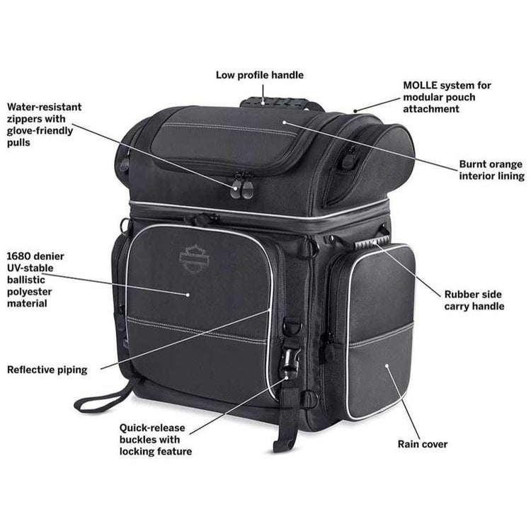 Harley-Davidson® Onyx Premium Luggage Touring Bag, Universal Fit – LIND